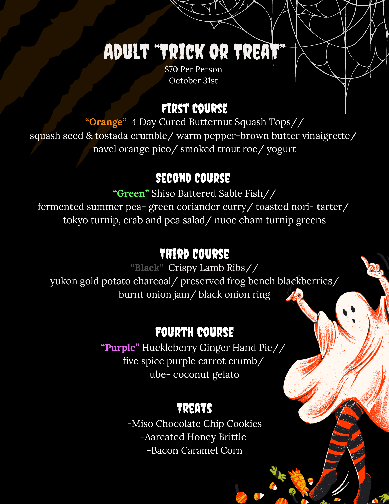 Upcoming Holiday & Special Event Menus – Francks Food